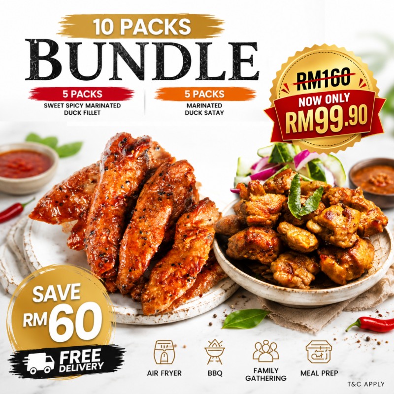 Party Bundle (10 Packs) | Sweet Spicy Duck Fillet & Marinated Duck ...